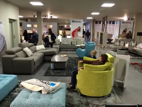New Fama display in Muebles el Pilar’s showroom. - News | Fama Sofas